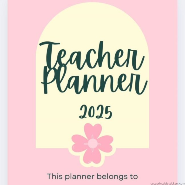 Teacher Planner For 2025 – 2026 – Free Printable ...