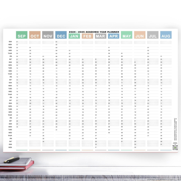 Teacher Planner For 2025 – 2026 – Free Printable ...